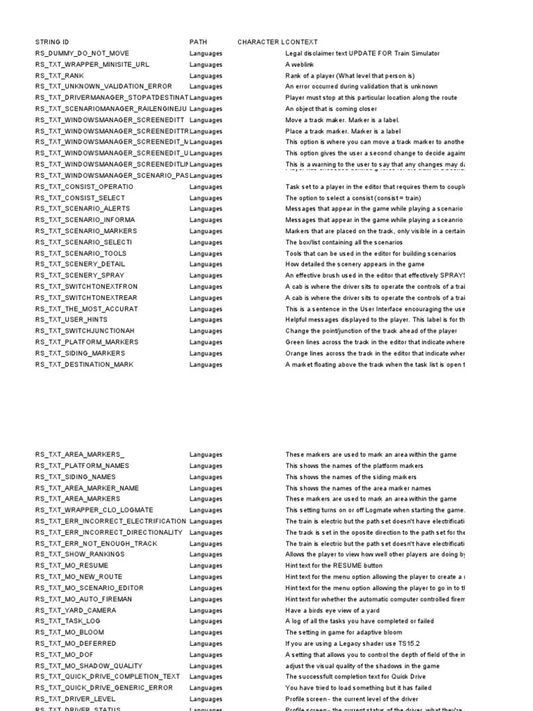 RailWorks Translations | PDF | Steam Locomotive | Computer File