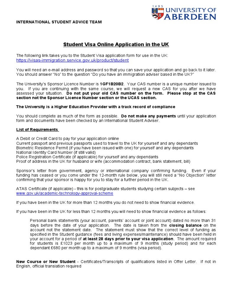 Student Visa Online Application in The UK: WWW - Gov.uk/academic ...
