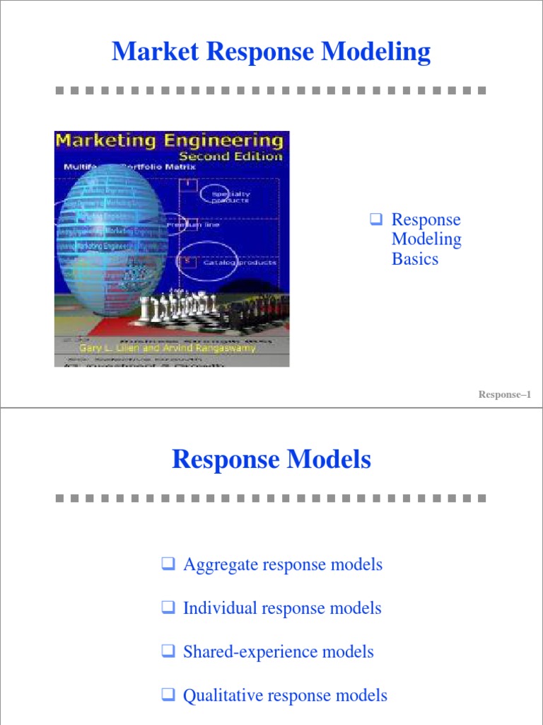 Ch2 Market Response Models | PDF | Retail | Sales