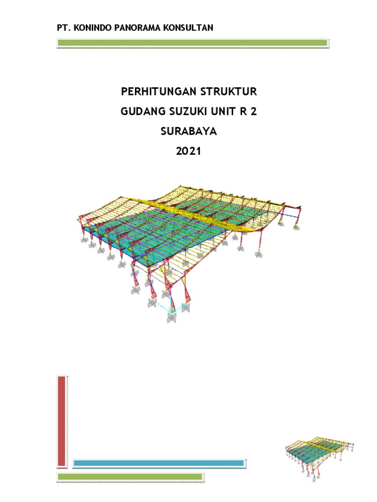 Hasil Perhitungan Struktur Gudang Suzuki R 2 | PDF | Mechanics ...