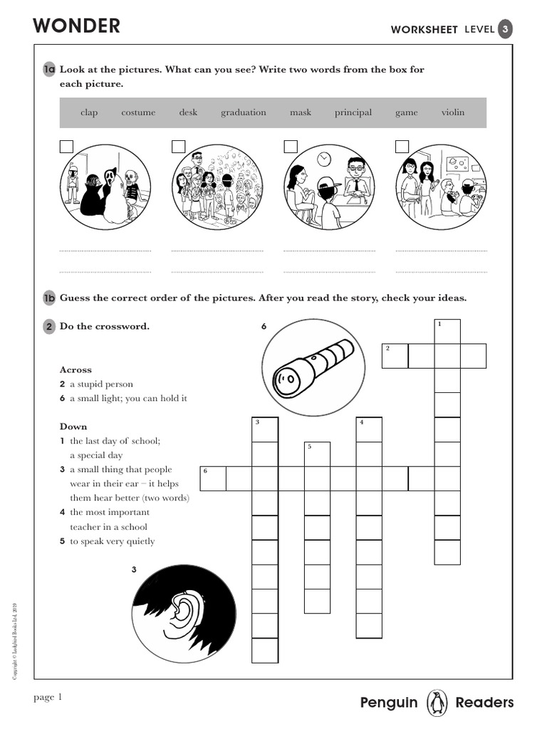 Wonder: Worksheet Look at The Pictures. What Can You See? Write Two ...