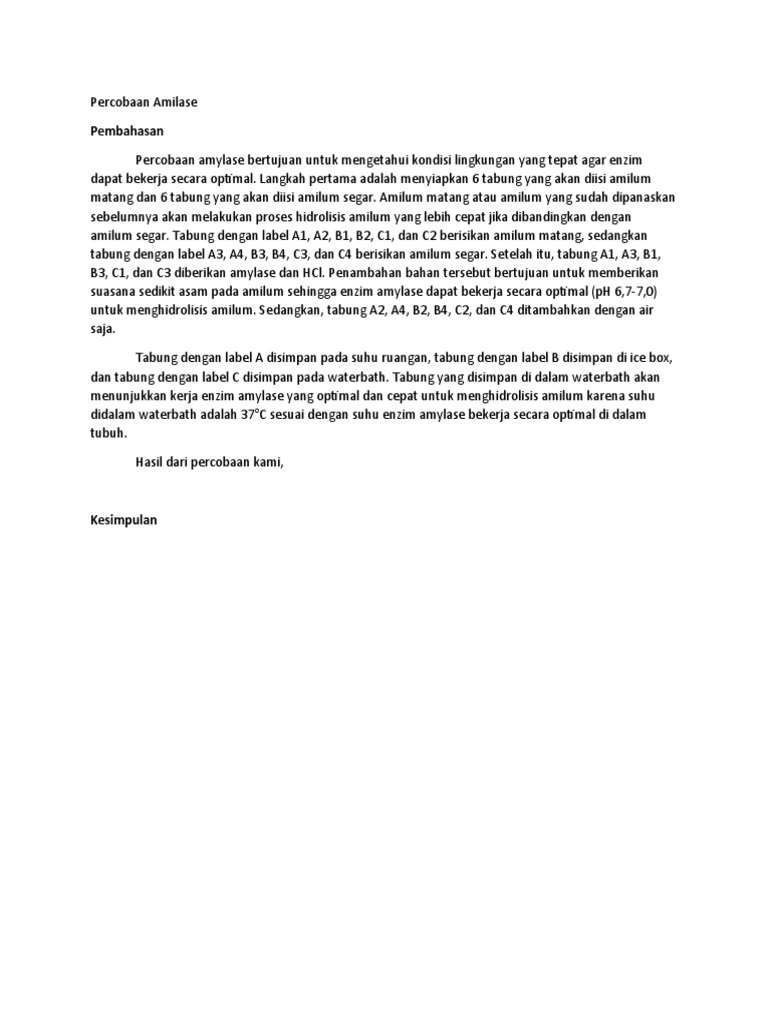 Dasar Teori Enzim, Saliva, Dan Empedu | PDF