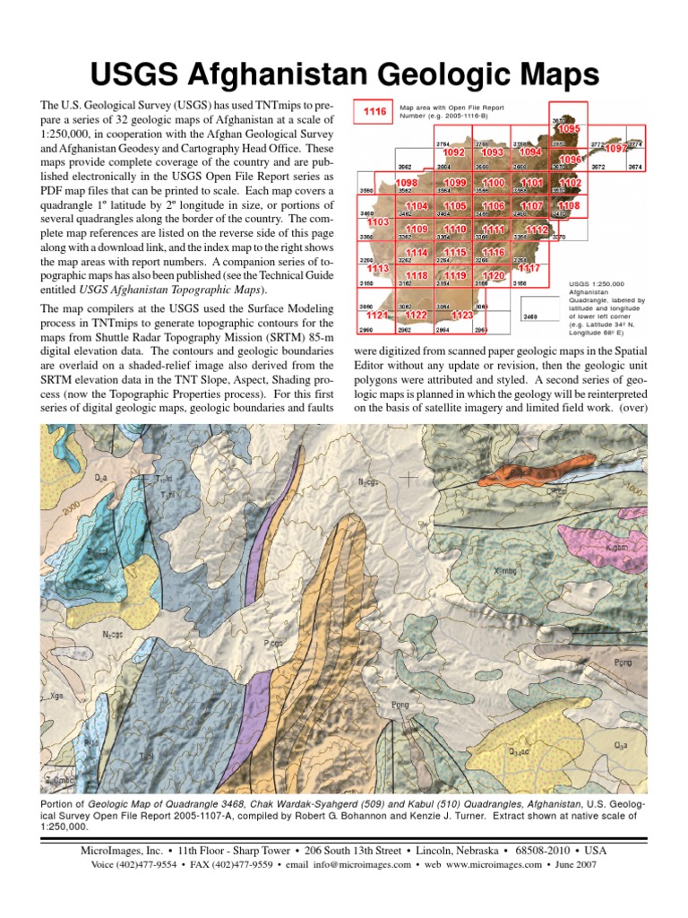 73 Afghan Geol | PDF | Topography | Cartography