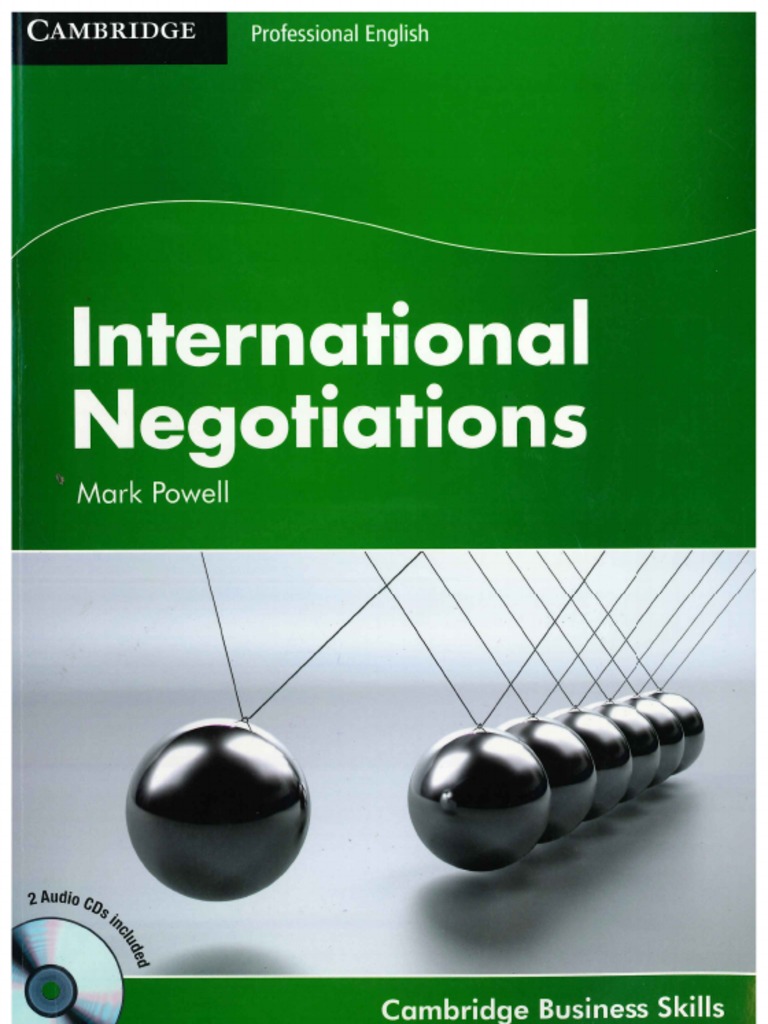 International Negotiations - Mark Powell | PDF | Negotiation | Psychology