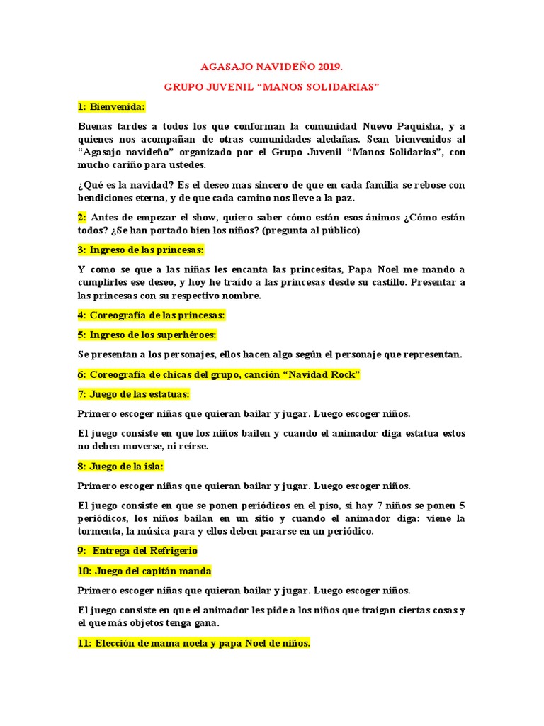 Agasajo Navideño 2019 | PDF