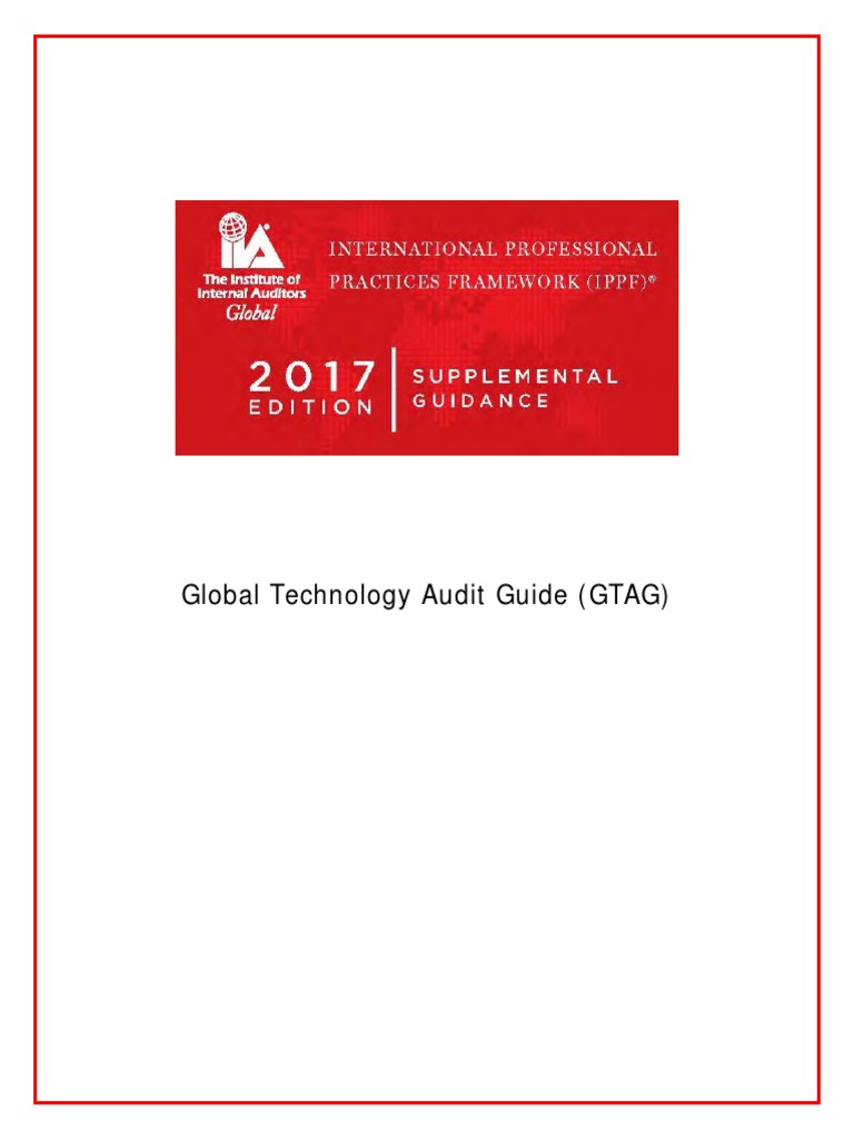 Global Technology Audit Guide (GTAG) | PDF | Security | Computer Security