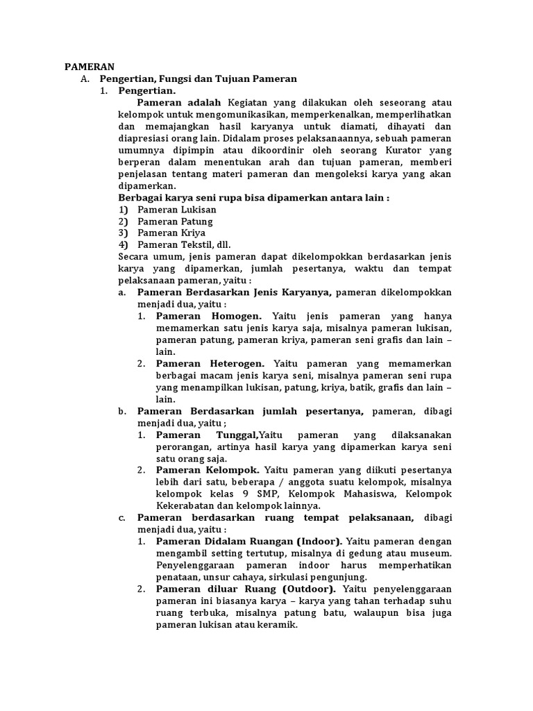 PAMERAN | PDF