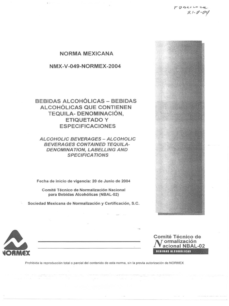 Nmx-V-049-Normex-2004 (1) 2 | PDF