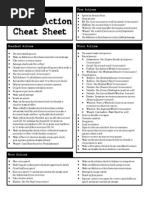 Cheat Sheet Actions and Activities in Pathfinder Second Edition | PDF ...