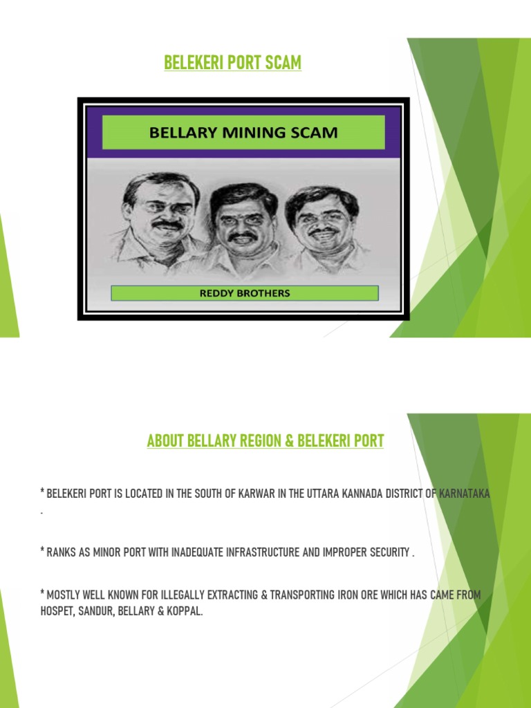 Belekeri Port Scam Final | PDF | Mining | Economy Of India
