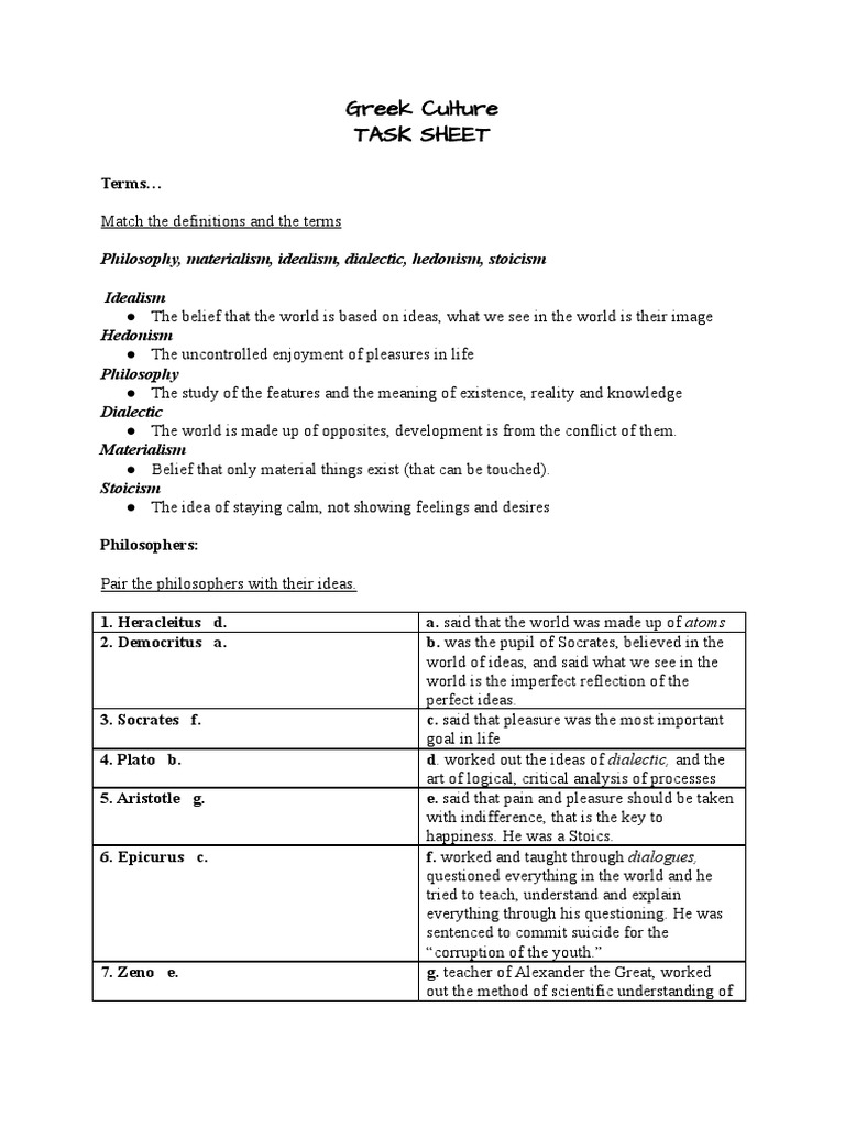 Understanding Ancient Greek Philosophy, Culture, and Achievements ...