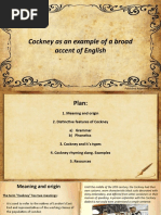 Top 100 Cockney Rhyming Slang Phrases | PDF