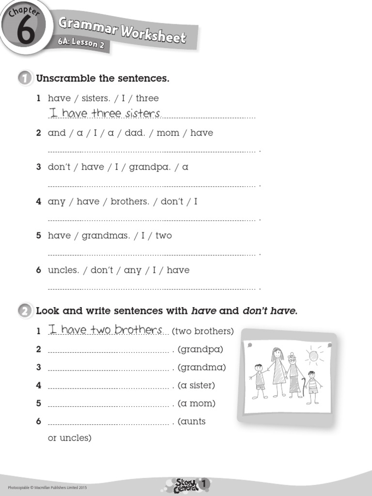 Chapter 6 Grammar Worksheet | PDF | Language Arts & Discipline