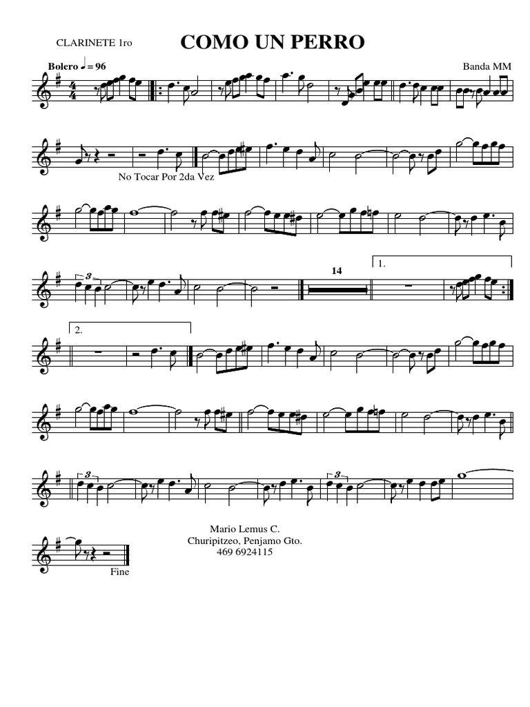 Como Un Perro - Banda MM | PDF