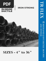 Ductile Iron Pipe Inside Diameter Chart | PDF | Pipe (Fluid Conveyance ...