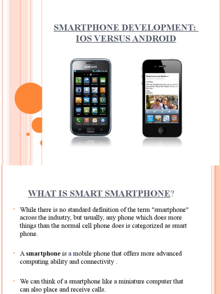 iOS vs Android: Smartphone Development Guide | PDF | Ios | Smartphone