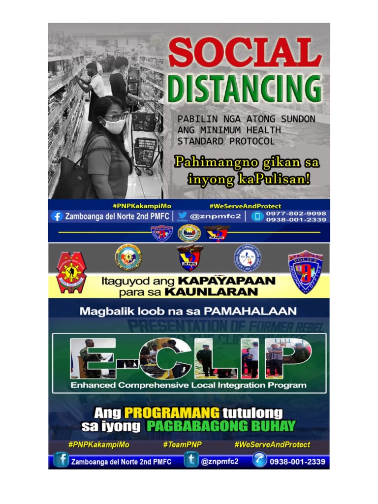 Distancing and E-Clip FLYERS | PDF