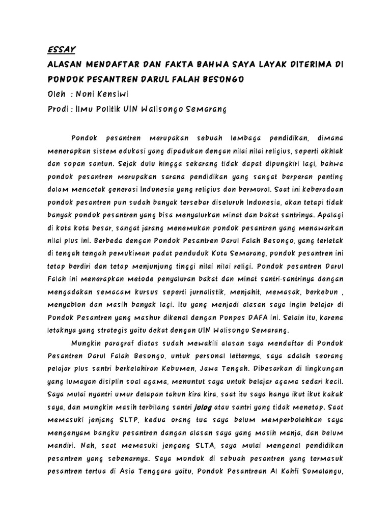 ESSAY Ku 2 Fixs | PDF