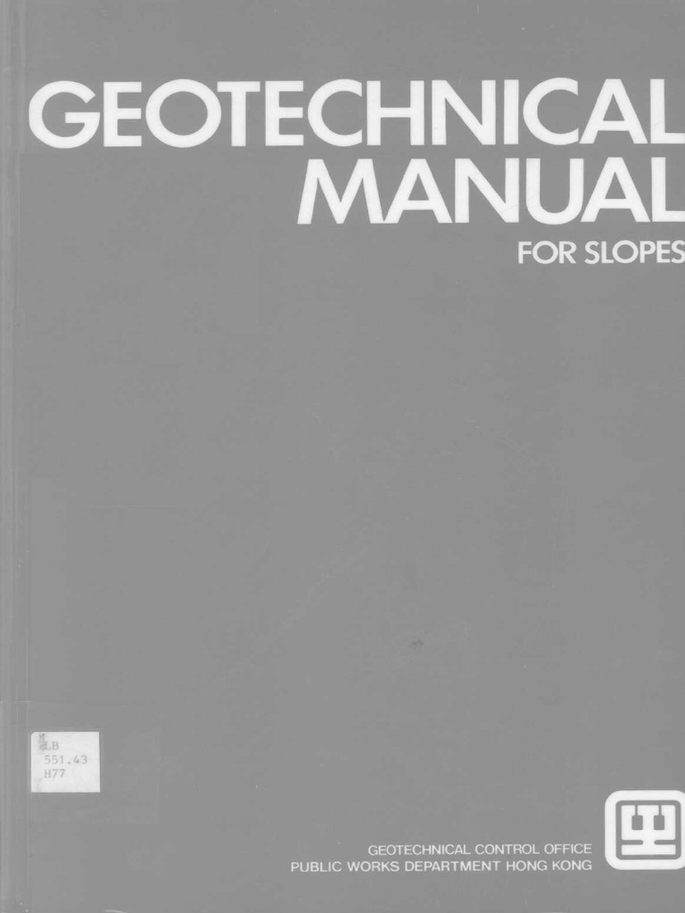 Geotechnical Manual For Slope, Hongkong Goverment | PDF | Rock (Geology ...