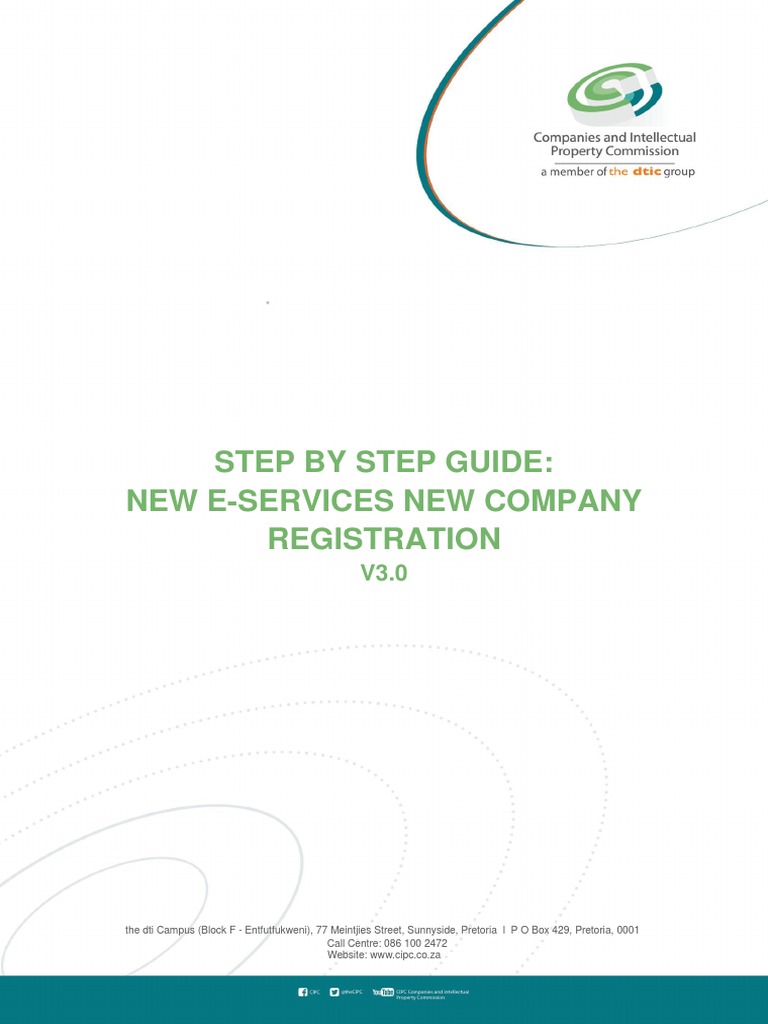 Step by Step Guide: New E-Services New Company Registration | PDF ...