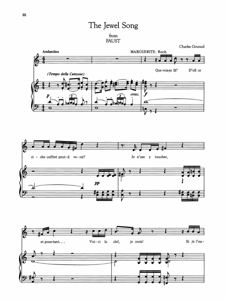 Gounod Faust Jewel Song (Schirmer) | PDF