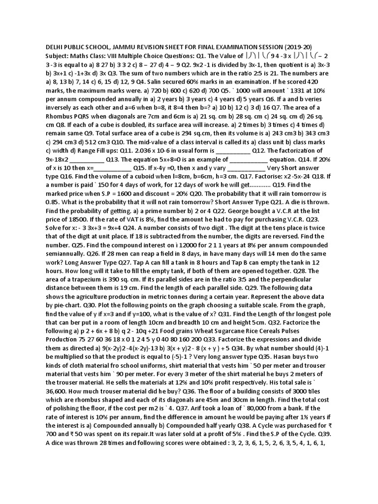 Final Exam Paper | PDF | Interest