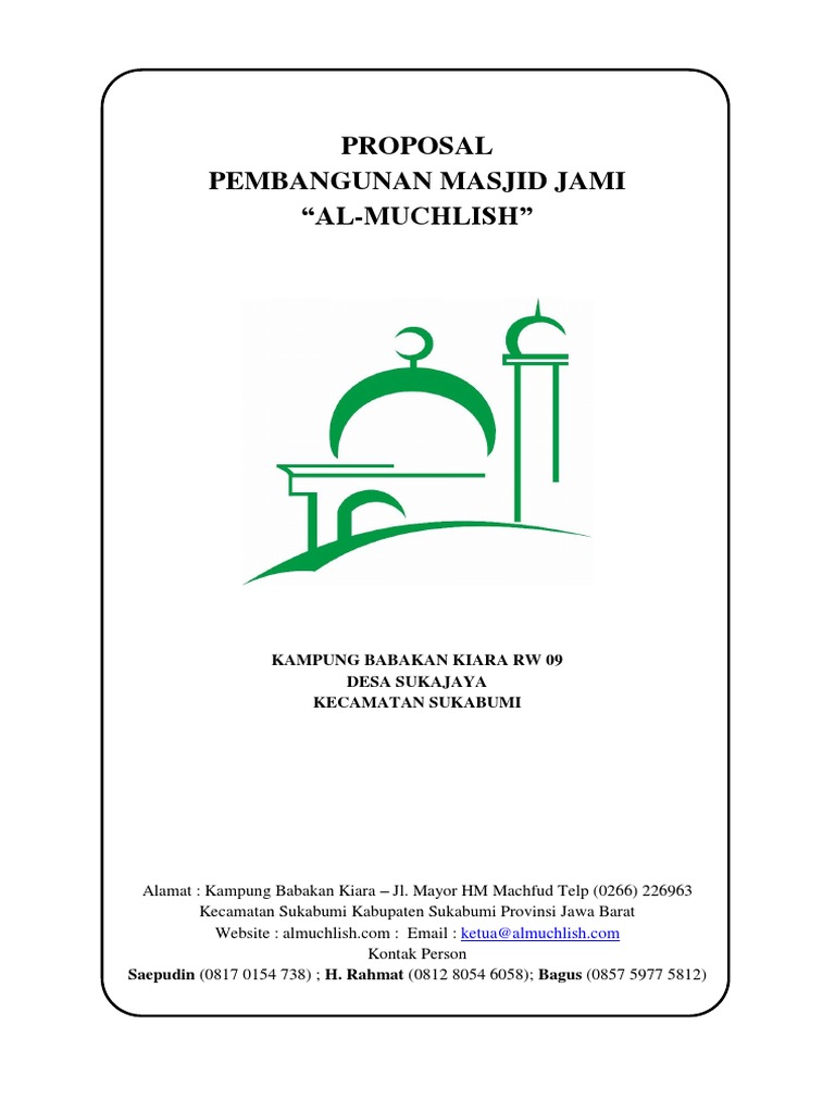 Proposal Masjid | PDF