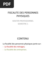 Cours Fiscalité Approfondie L3 | PDF | Dépréciation | Impôts