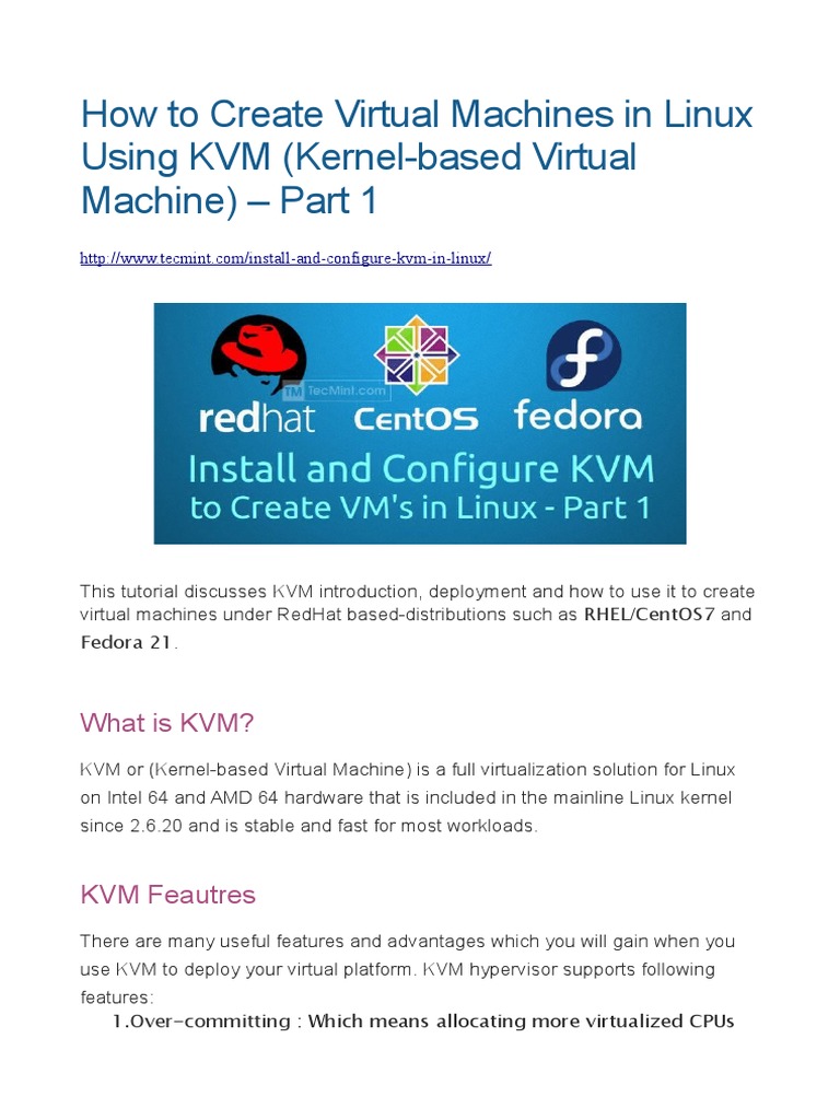 PRACTICA - Manage Virtual Machines With KVM | PDF | File System ...