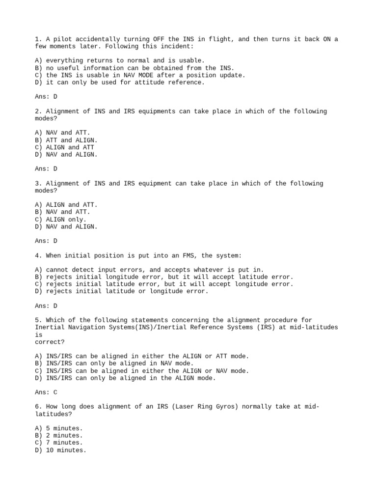 Alignment | PDF | Inertial Navigation System | Navigation