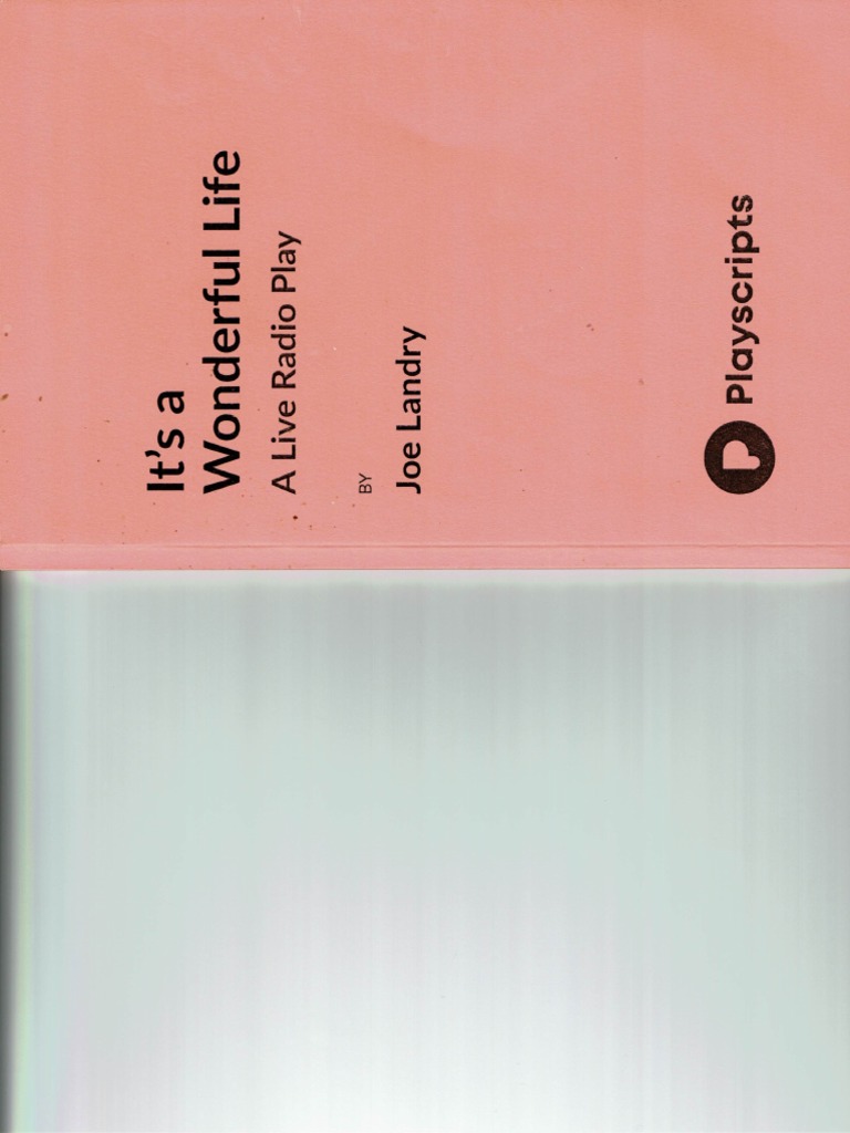 Its A Wonderful Life - Script | PDF