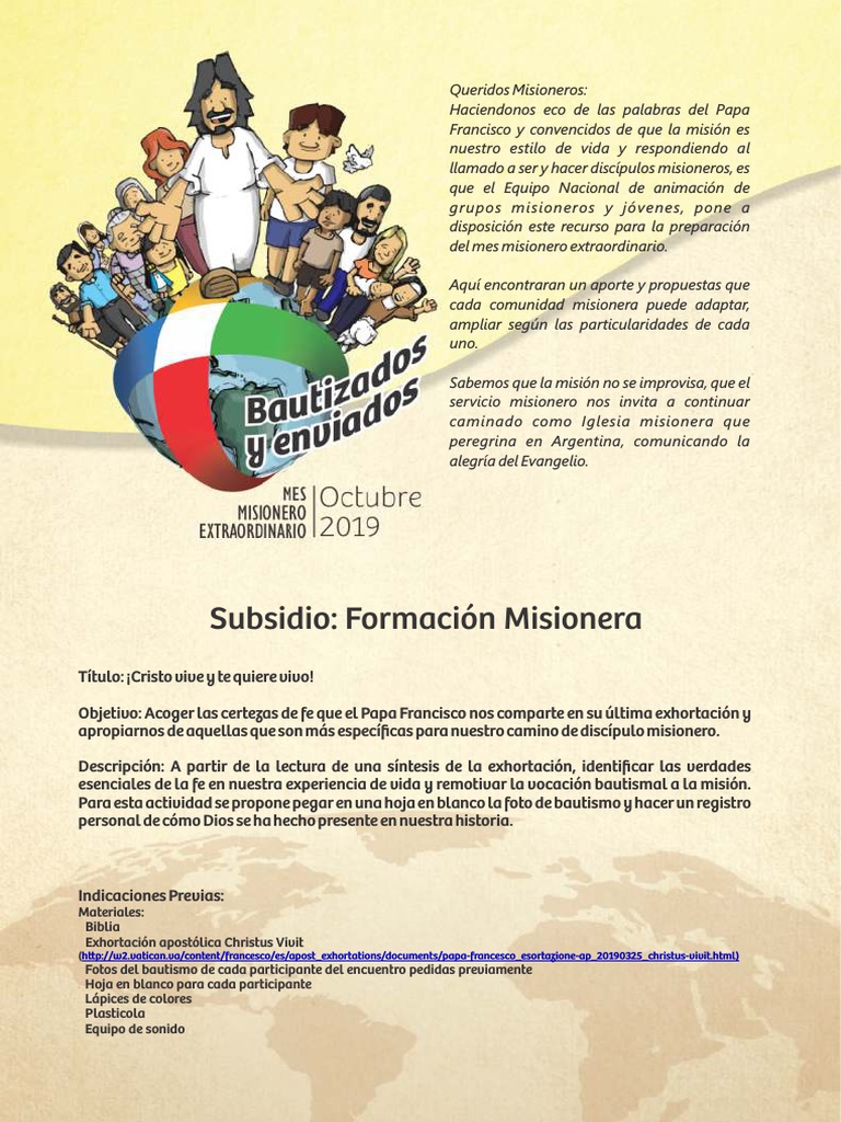 Formacion Misionera | PDF | Misionero | Cristo (título)