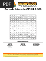 Sopa de Letras de Respiracion Celular - 1 PDF | PDF | Artes del ...