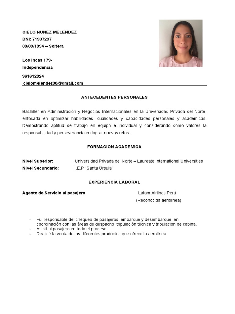 Olga Nuñez-Cv | PDF | Bancos | Economias