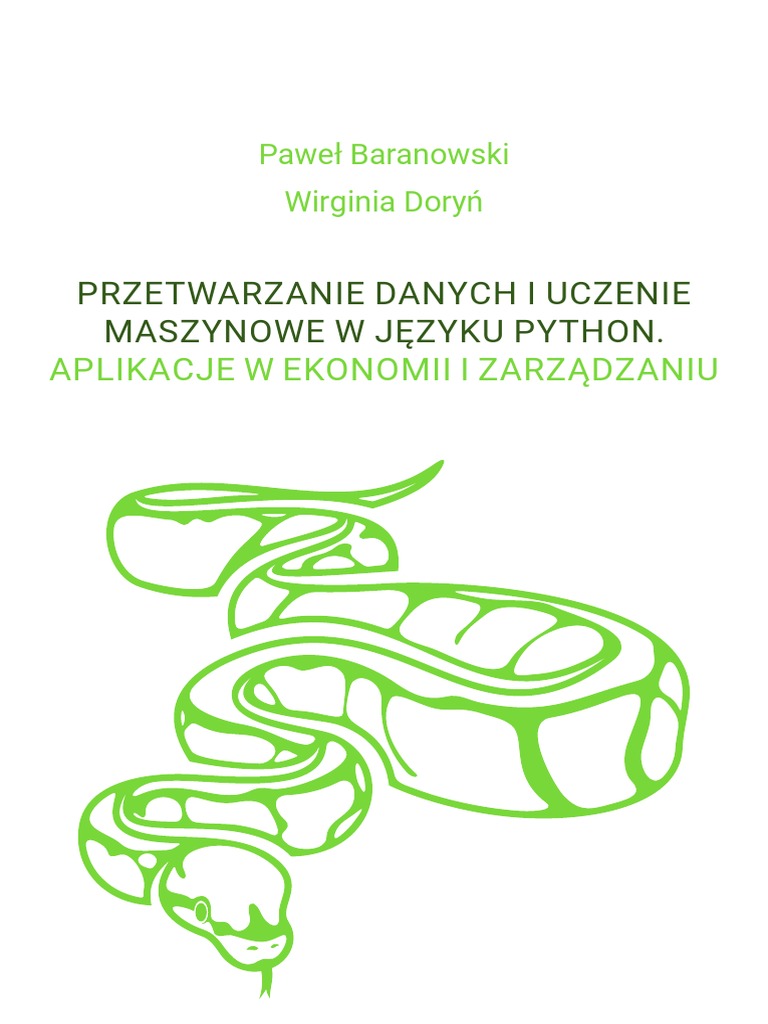 Przetwarzanie Danych I Uczenie Maszynowe W Języku Python | PDF