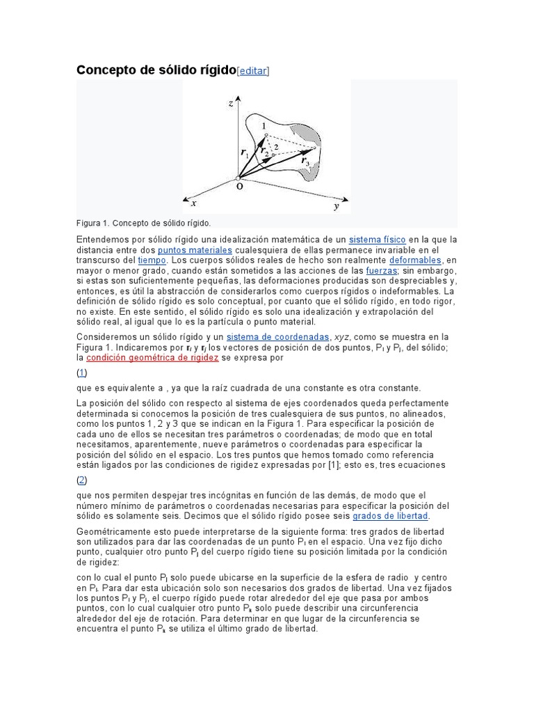 Mecanica de Rigidos | PDF | Rotación | Cinemática