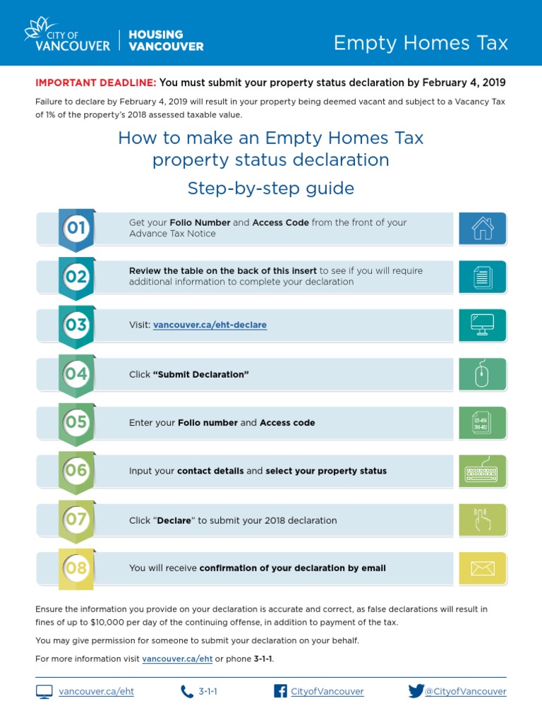 How To Make An Empty Homes Tax Property Status Declaration Step-By-Step ...