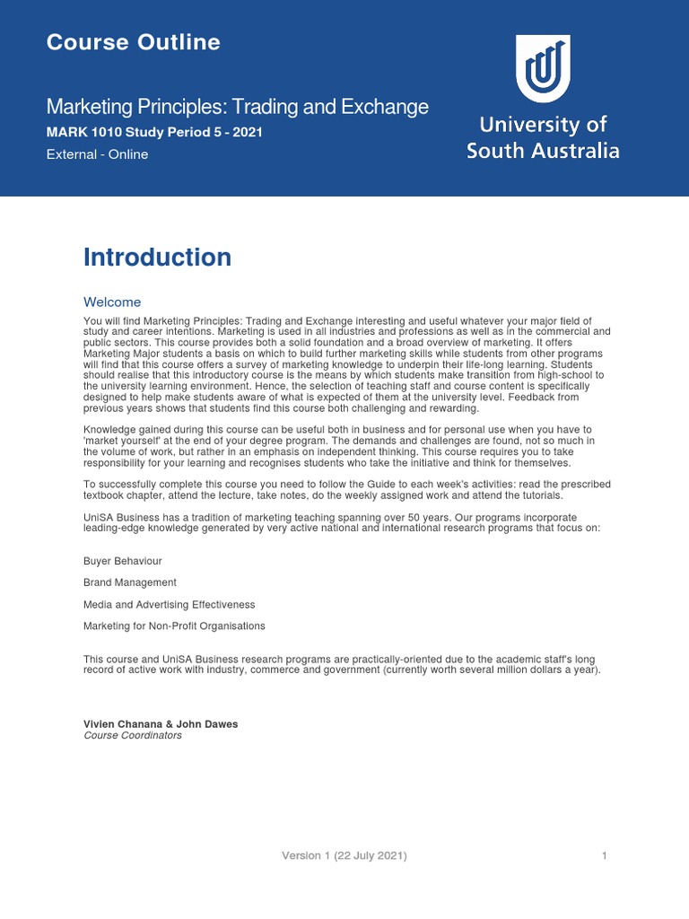 Marketing Course for Uni Students | PDF | Test (Assessment) | Distance ...