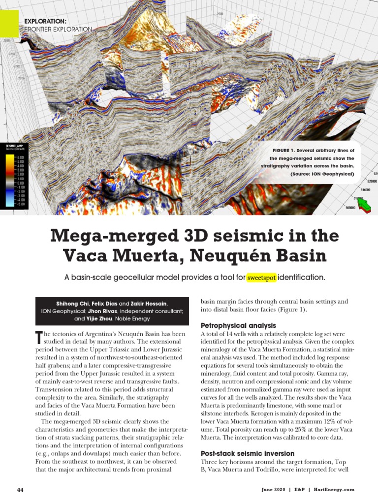 Mega-Merged 3D Seismic in The Vaca Muerta, Neuquén Basin: Frontier ...