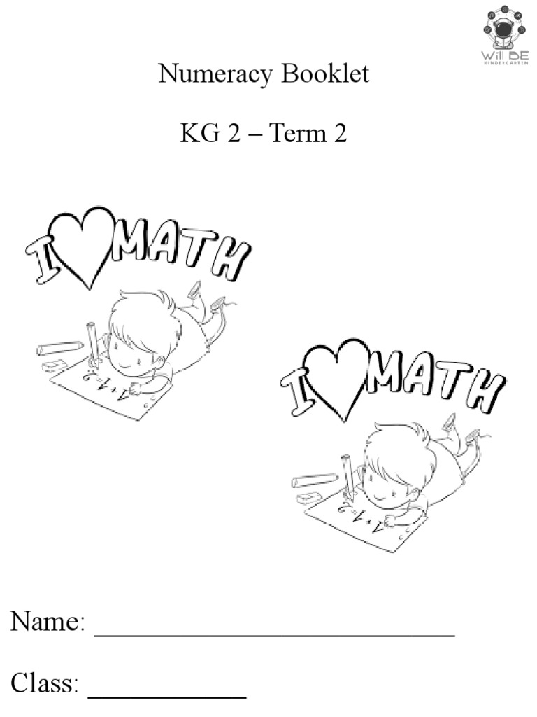 Term 2 Numeracy booklet-KG2-FINAL | PDF