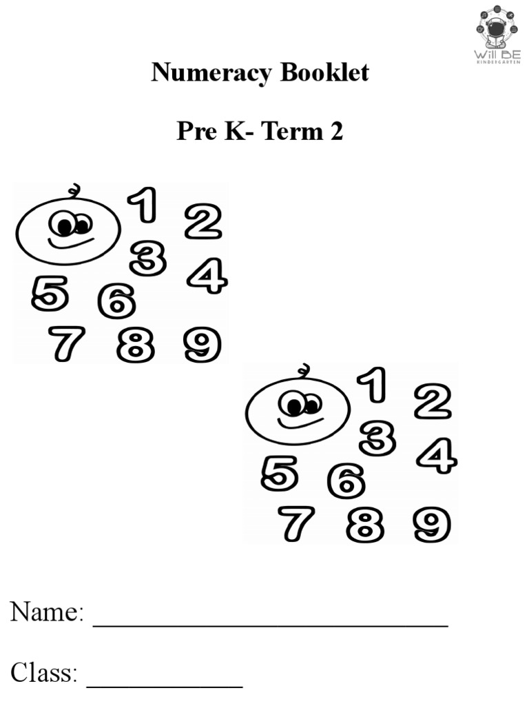 Term 2 Numeracy Booklet-Pre K - FINAL | PDF | Teaching Methods ...