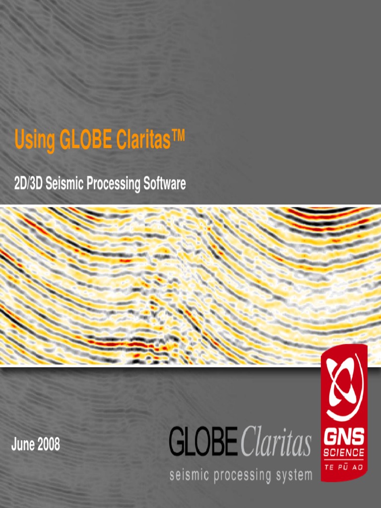 Using GLOBE Claritas™: 2D/3D Seismic Processing Software | PDF | Byte | Computer File