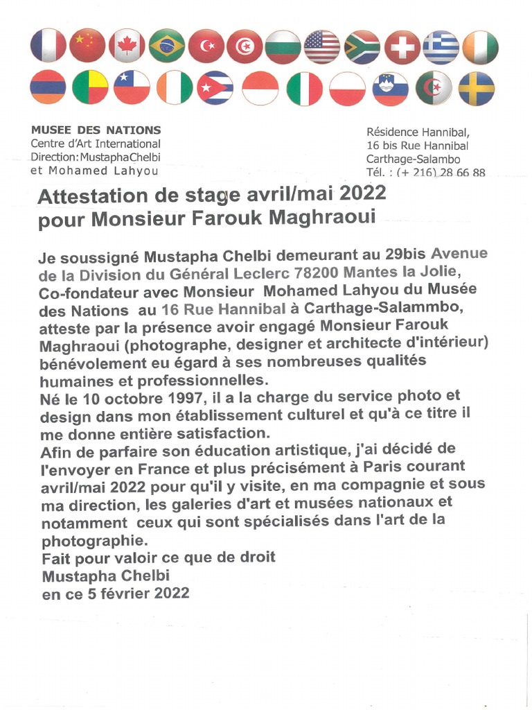 Attestation de Stage | PDF