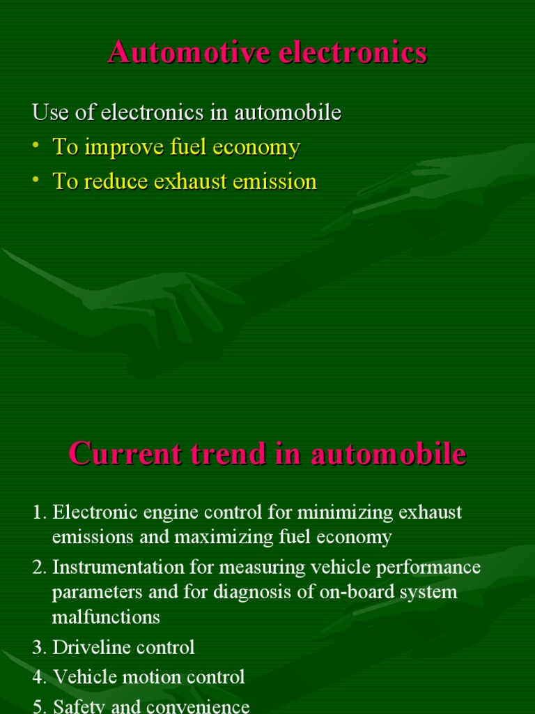 Automotive Electronics | PDF | Engines | Throttle