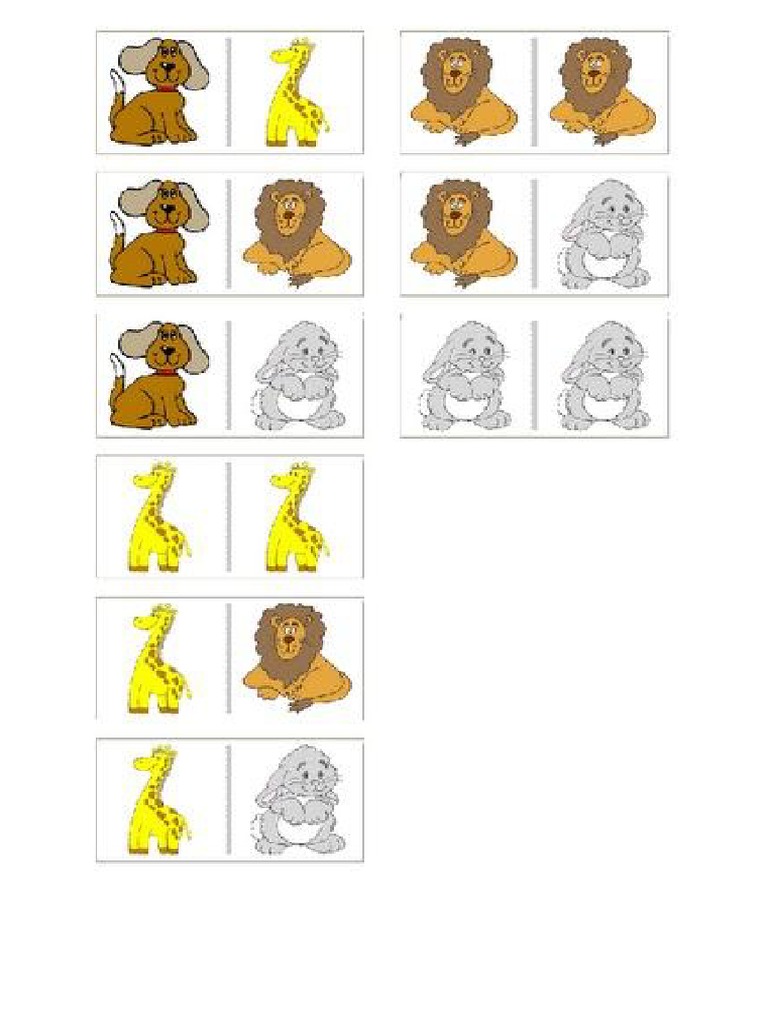 Dominó Animais | PDF