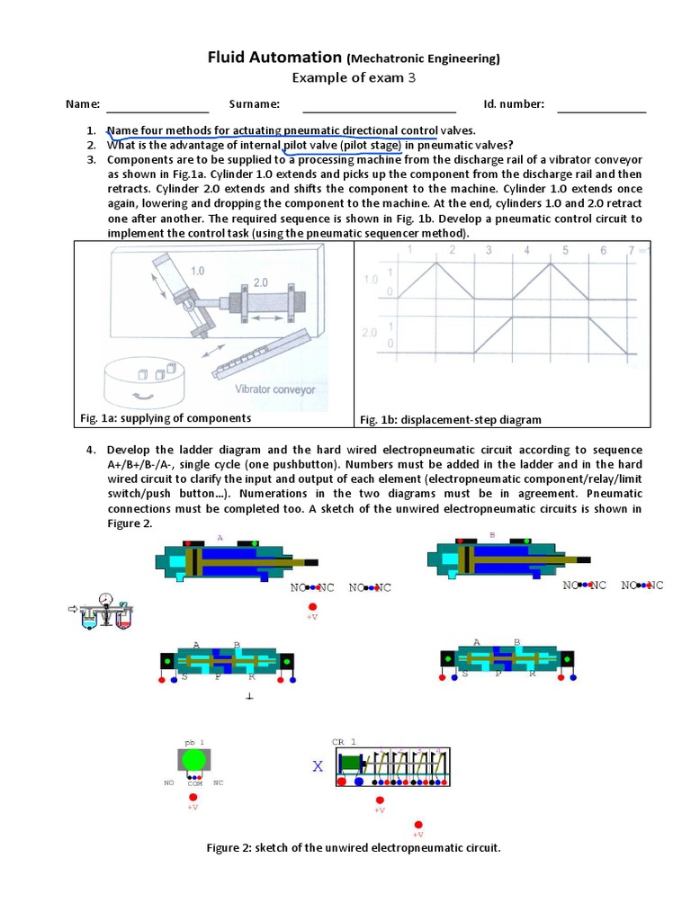 Fluid Automation Example of Exam 3 | PDF | Technology & Engineering