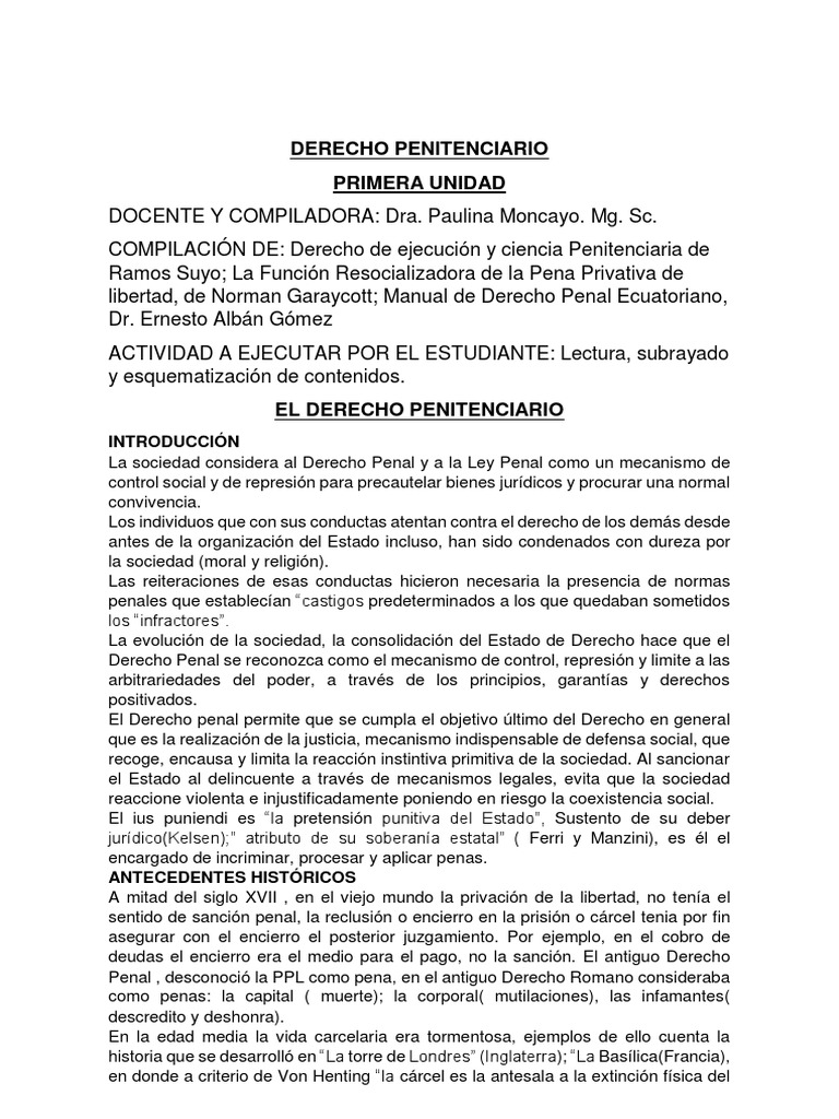 Definición, Teorias de La Pena | PDF | Derecho penal | Castigos