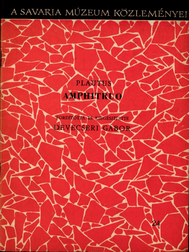 Plautus Amphitruo (Devecseri G. Ford.) | PDF
