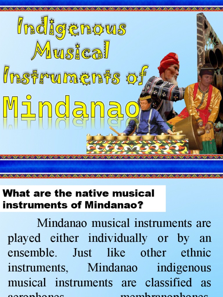 Mindanao's Traditional Musical Instruments | PDF | Musical Instruments ...