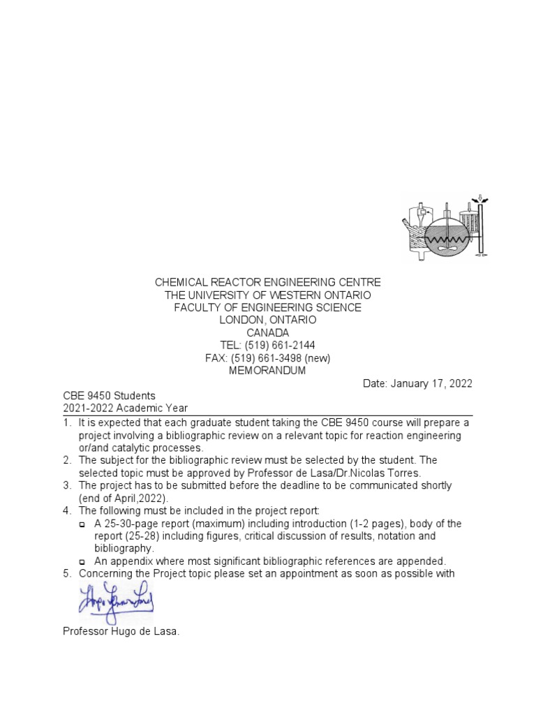 Project CBE 9450 Course Feb17,2022 | PDF | Technology & Engineering